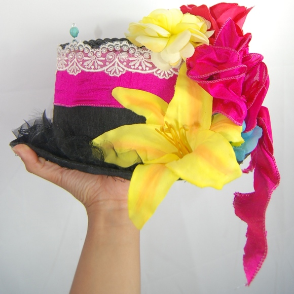 Accessories | Dia De Los Muertos Floral Rosita Lily Hat Osfm | Poshmark